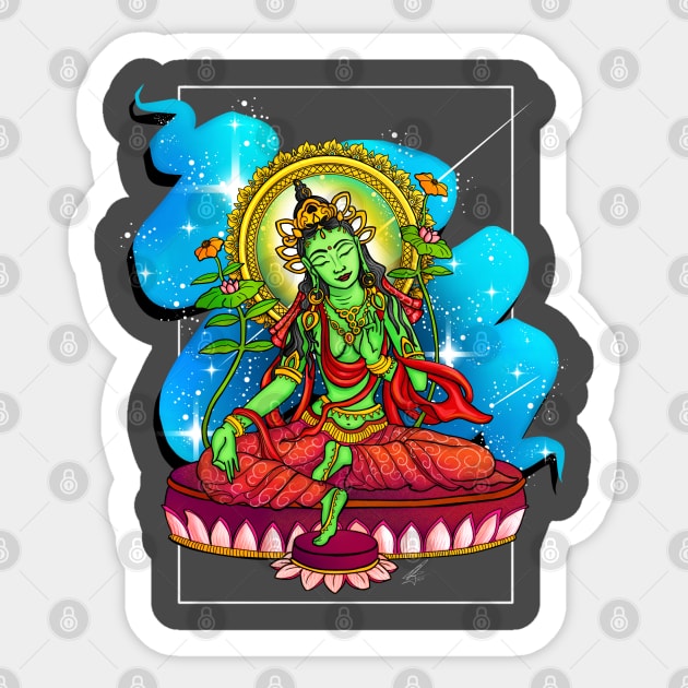 Om Tare - The Divine Feminine - Maa Tara - Tara - Sticker | TeePublic