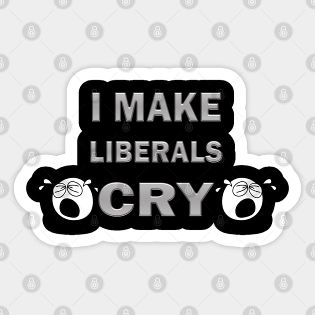 Awe Don't Cry Snowflake! - Man Up Dont Be A Wuss - Sticker | TeePublic