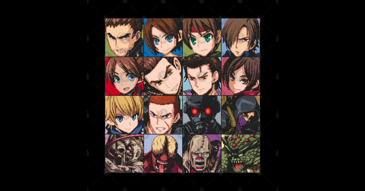 Resident Evil Pixel Art Collection - Resident Evil - Sticker | TeePublic
