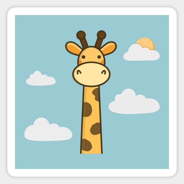 Kawaii & Cute Giraffe - Cute - Sticker | TeePublic