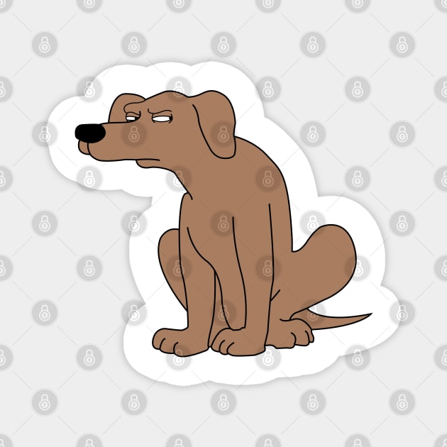 Suspicious Dog - Simpsons - Magnet | TeePublic