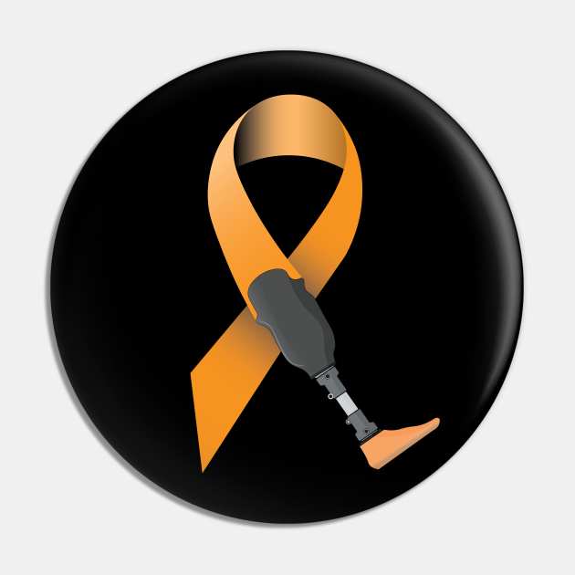 Amputee Awareness Ribbon - Amputee - Pin | TeePublic