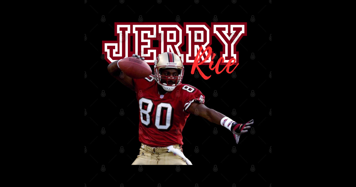 Jerry-Rice - Jerry Rice - Sticker | TeePublic