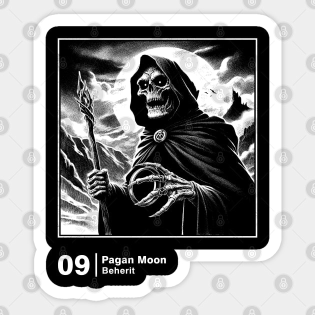Pagan Moon // Vintage Fanart Tribute - Beherit - Sticker | TeePublic
