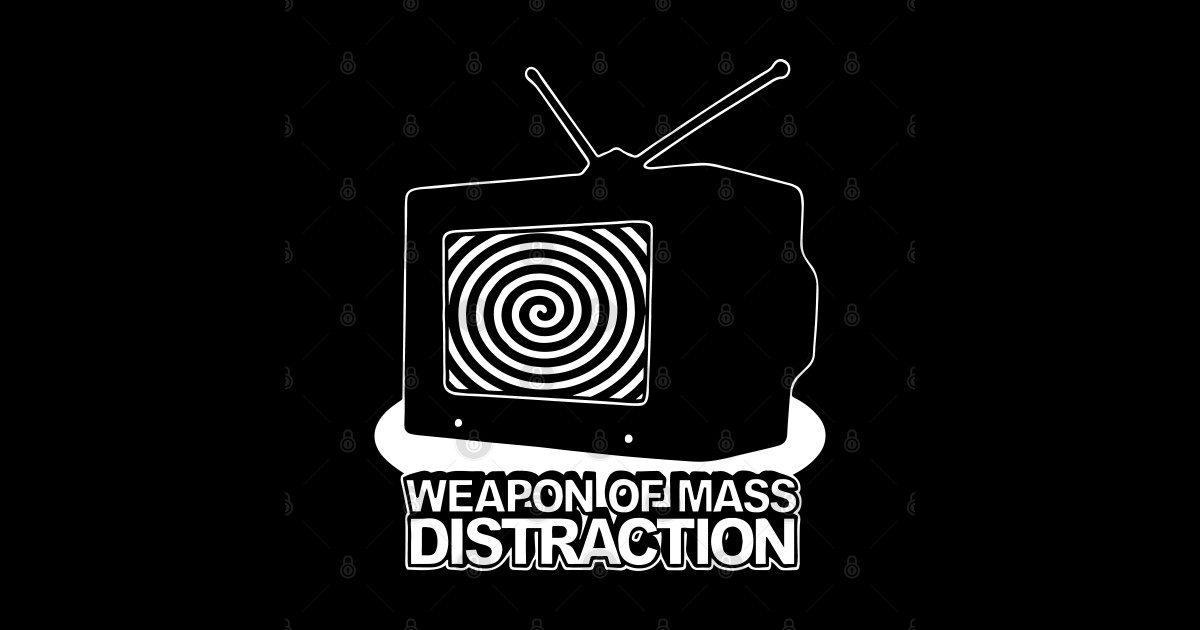 Weapon Of Mass Distraction - Mainstream Media - Sticker | TeePublic
