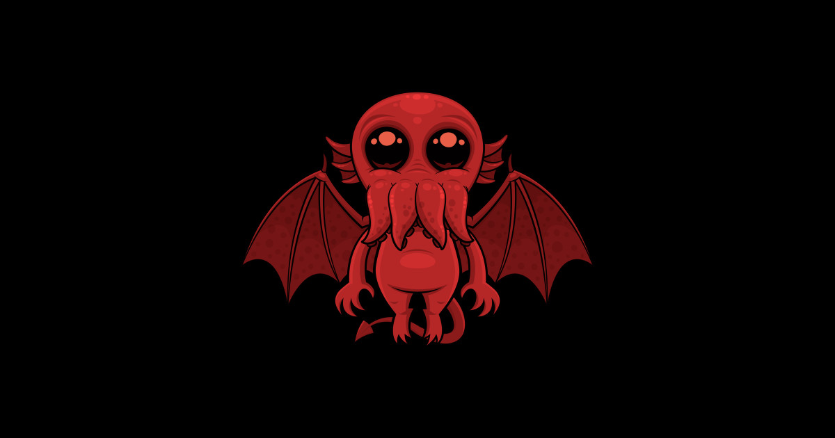 Adorable Red Cthulhu Sea Monster - Cthulhu Funny - Hat | TeePublic