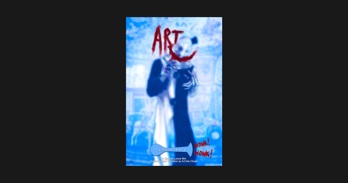 Art The Clown Poster in TDK style - Art The Clown - T-Shirt | TeePublic
