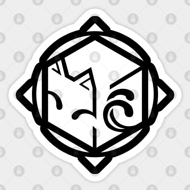 Genshin Impact Kirara Emblem - White - Genshin Impact - Sticker | TeePublic