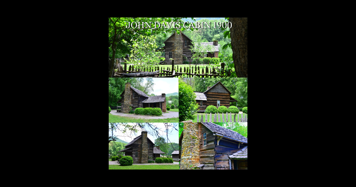 John Davis cabin circa 1900 poster work - John Davis Cabin - T-Shirt ...
