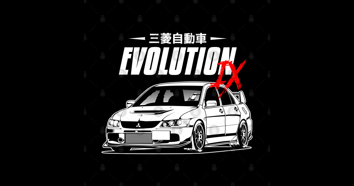 Lancer Evolution IX - Lancer Evo 9 - Posters and Art Prints | TeePublic