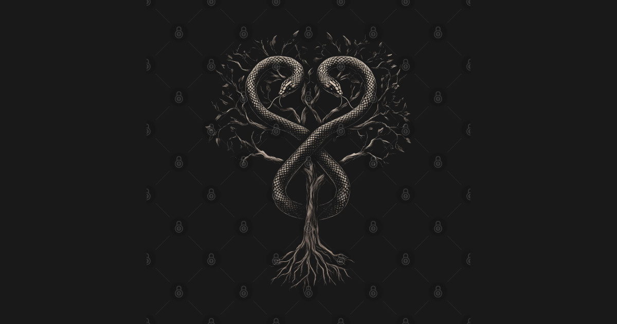 Serpent of Duality - Rod of Asclepius, Hermetic Wisdom Tree of ...