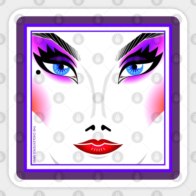 ELVIRA: MAKEUP POP ART - Elvira Mistress Of The Dark - Sticker | TeePublic