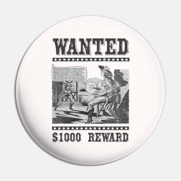 Wild West Retro Cowgirl Comic Book Wanted Poster - Wild West - Pin ...