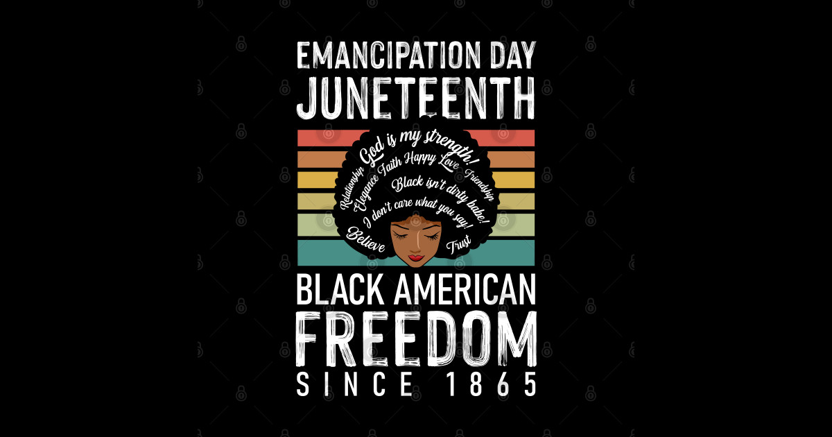 Emancipation Day Juneteenth Black American Freedom 1865 - Emancipation ...