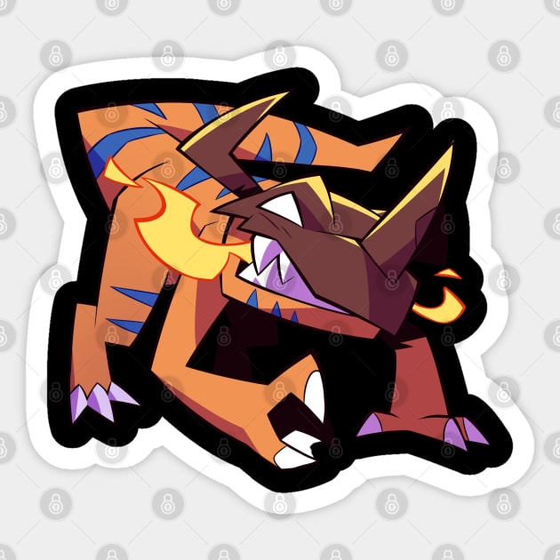 Digimon Greymon Cartoon - Greymon - Sticker | TeePublic