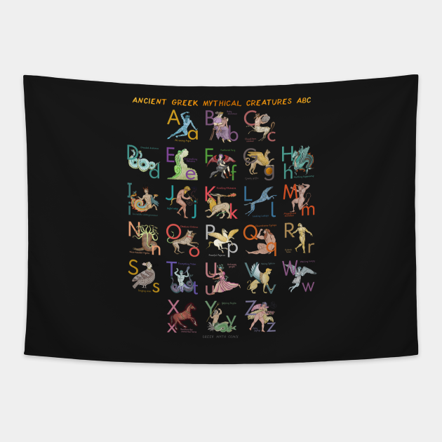 Ancient Greek Mythical Creatures ABC by Greek myth Comix - Abc ...