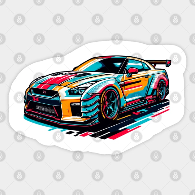 Nissan GTR R35 - Nissan Gtr - Sticker | TeePublic