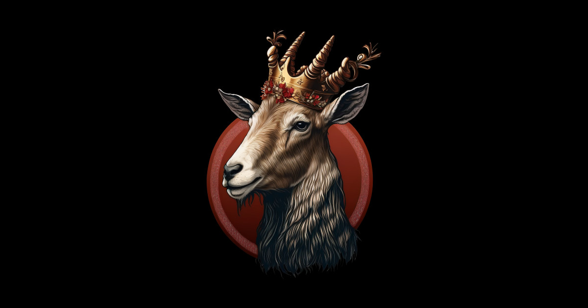 Goat King With Crown - Goat King - Posters and Art Prints | TeePublic