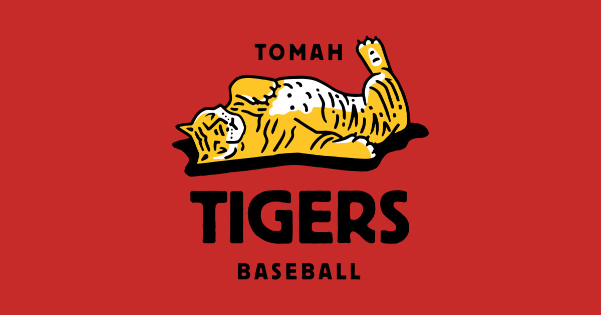 Tomah Tigers - Sleeping Tiger (light) - Baseball - T-Shirt | TeePublic