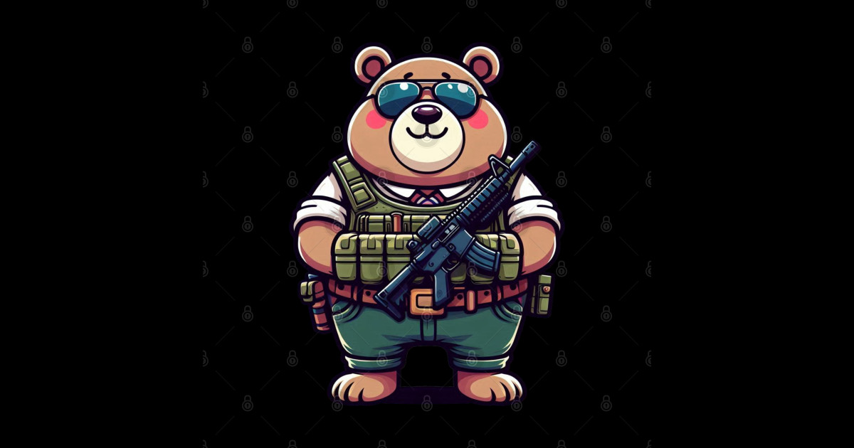 Tactical Bears - Tactical - Sticker | TeePublic