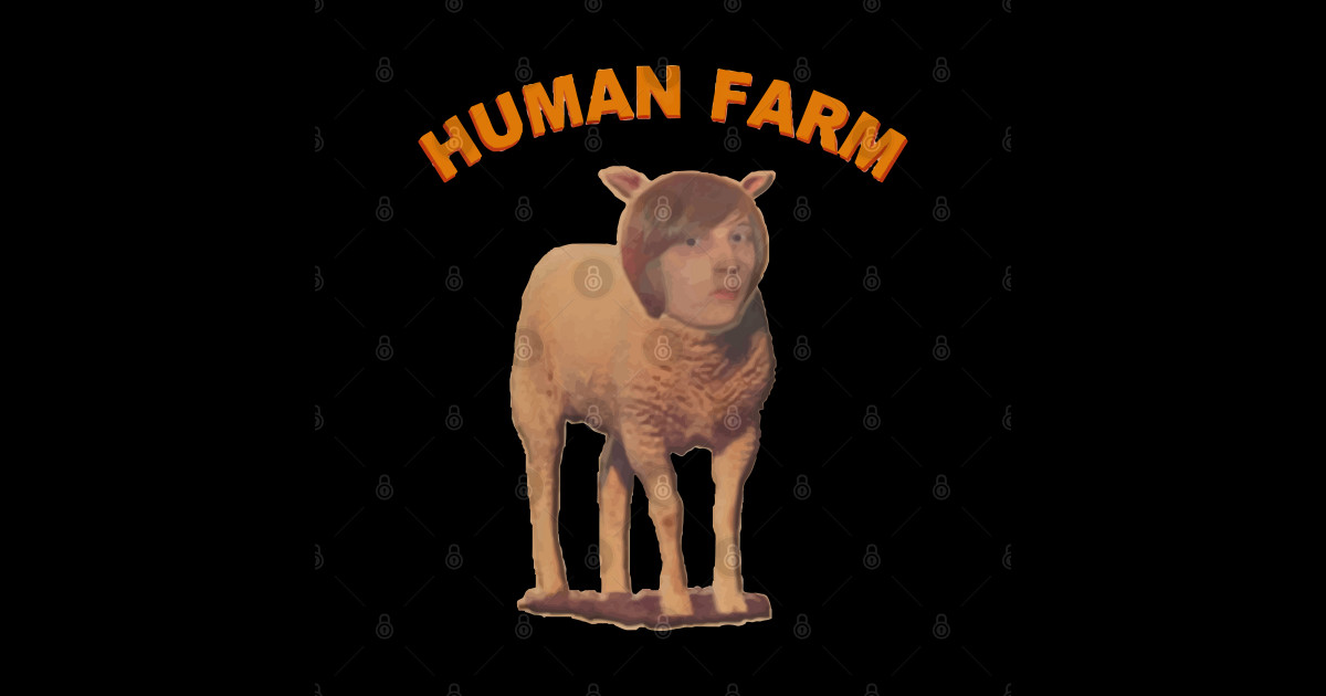 Human Farm Orin Parks and Rec Tribute - Human Farm - Sticker | TeePublic