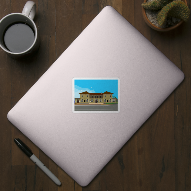 Huskisson "Husky" Pub - House - Sticker | TeePublic