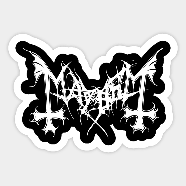 Mayhem logo - Mayhem Band - Sticker | TeePublic
