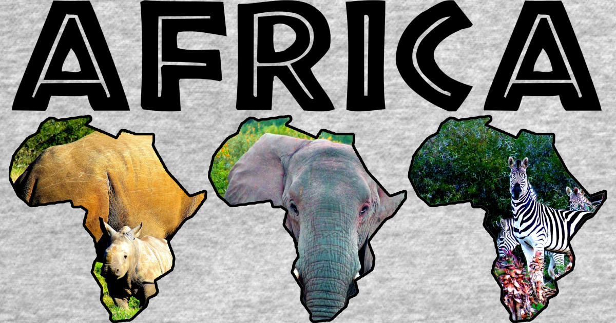 Africa Wildlife Continent Trio - African Wildlife - T-Shirt | TeePublic