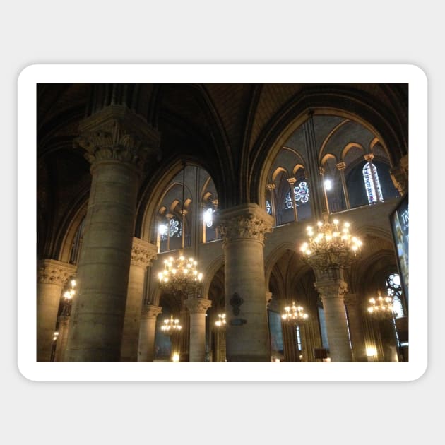 Notre Dame Cathedral of Paris - Notre - Sticker | TeePublic