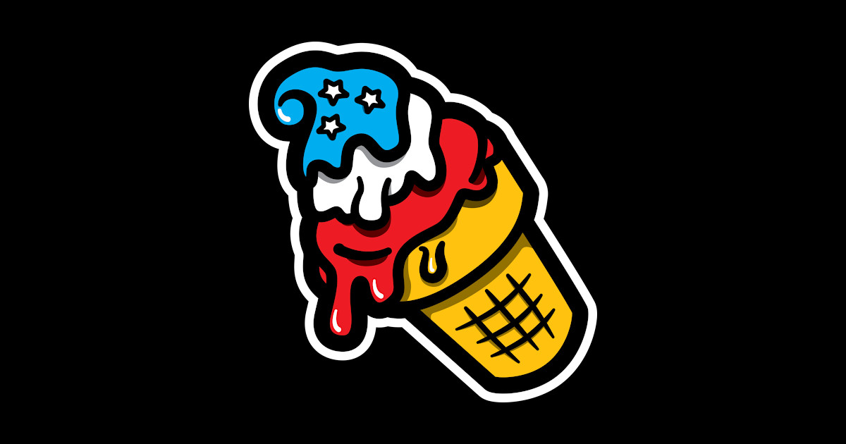 Freedom - Ice Cream (Red) - America - Posters and Art Prints | TeePublic