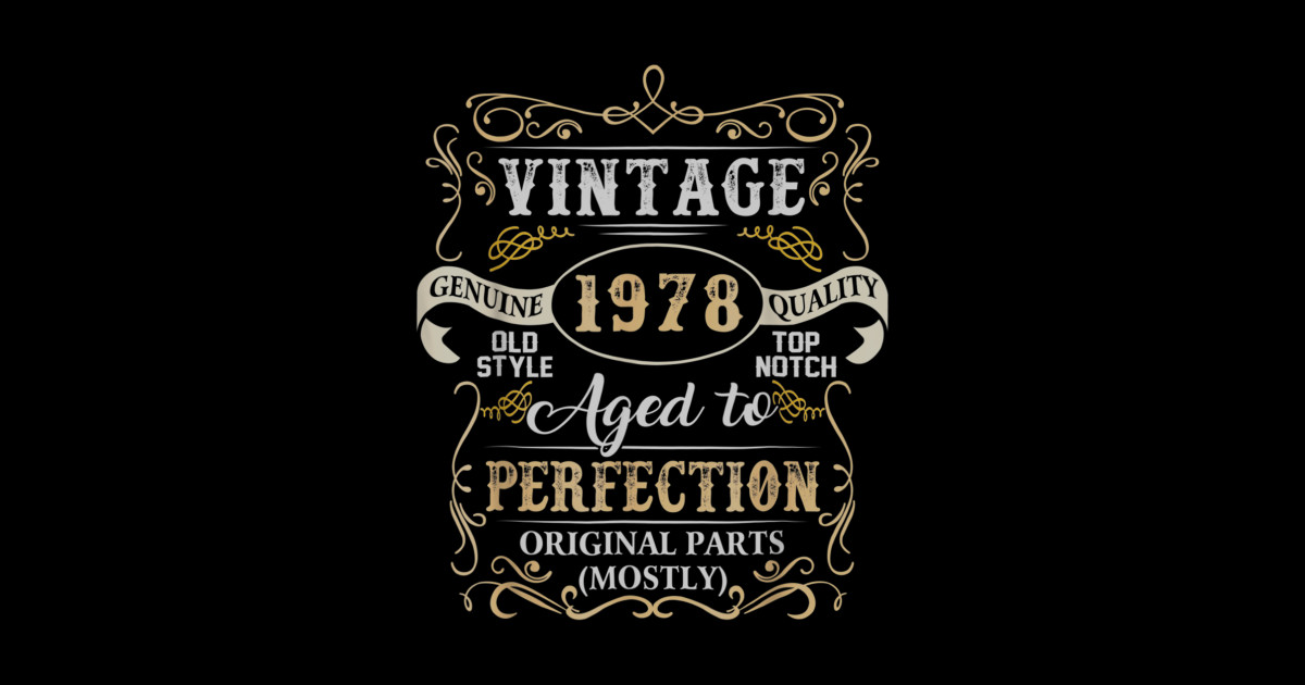 Vintage 1978 Funny Old School 42th Retro Gift - Vintage 1978 Funny Old ...