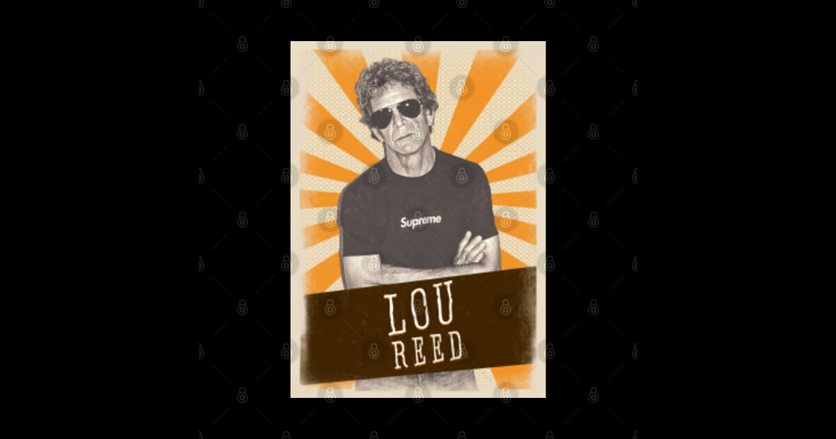 Vintage Aesthetic Lou Reed 80s - Lou Reed - Sticker | TeePublic