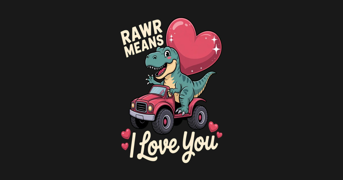 Rawr Means I Love You Dinosaur Valentine Love - Rawr Means I Love You ...