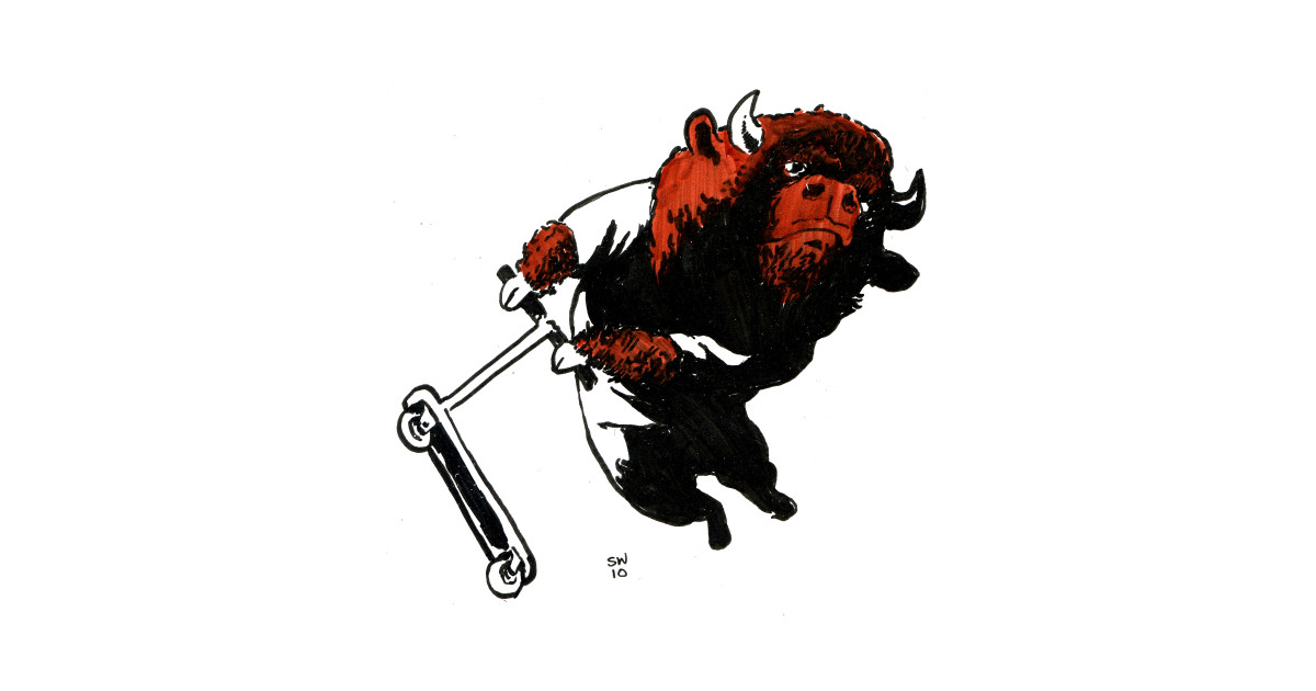 Buffalo Scooter - Buffalo - T-Shirt | TeePublic