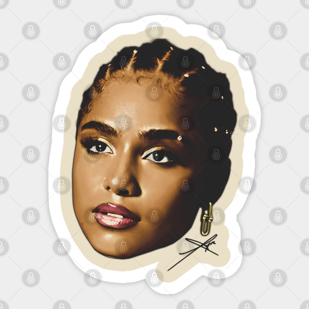 Tyla Rapper Face Vintage - Tyla - Sticker | TeePublic