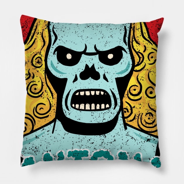 Fantomah Simple Skull - Superhero - Pillow | TeePublic