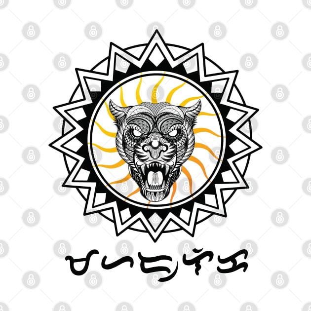 Tribal line Art Tiger / Baybayin word Maharlika (Noble/Royalty ...