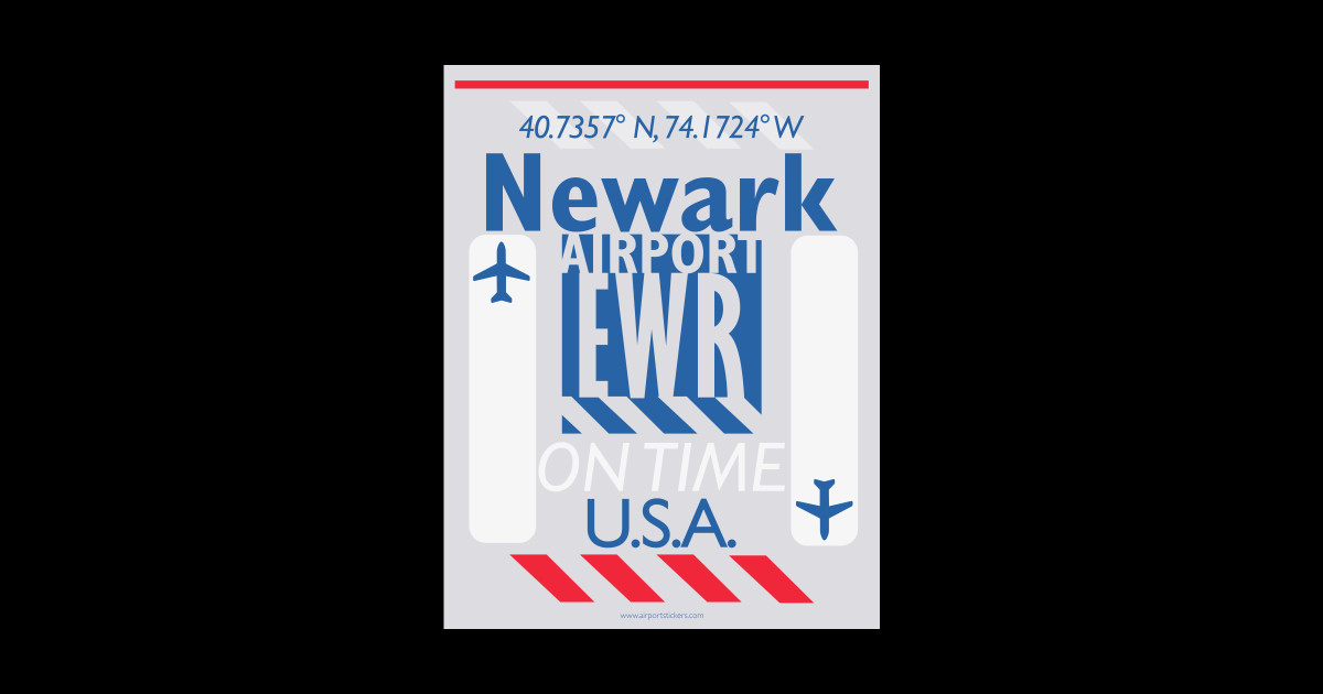 Newark airport code sticker design 20210927 - Traveler Gift - Sticker ...