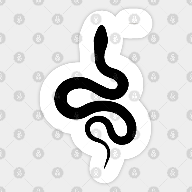 Snake Illustration minimalist aesthetic - Snake - Sticker | TeePublic