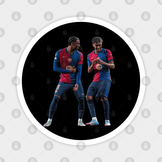 Alejandro Balde & Lamine Yamal Dance - Alejandro Balde - Magnet | TeePublic