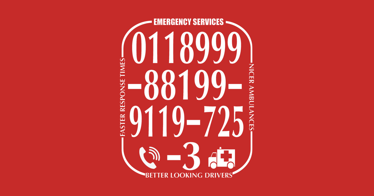 IT Crowd - Emergency Services - It Crowd - T-Shirt | TeePublic