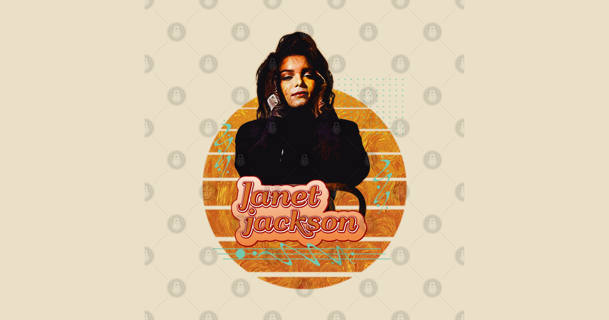 Janet jackson \\ Retro Art - Janet Jackson - T-Shirt | TeePublic