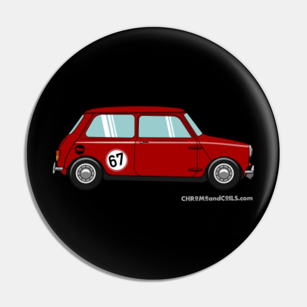 This Classic Little Red Car - Mini Cooper - Pin | TeePublic