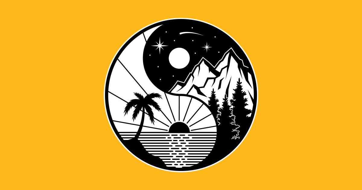 Summer / Winter - Yin And Yang - T-Shirt | TeePublic