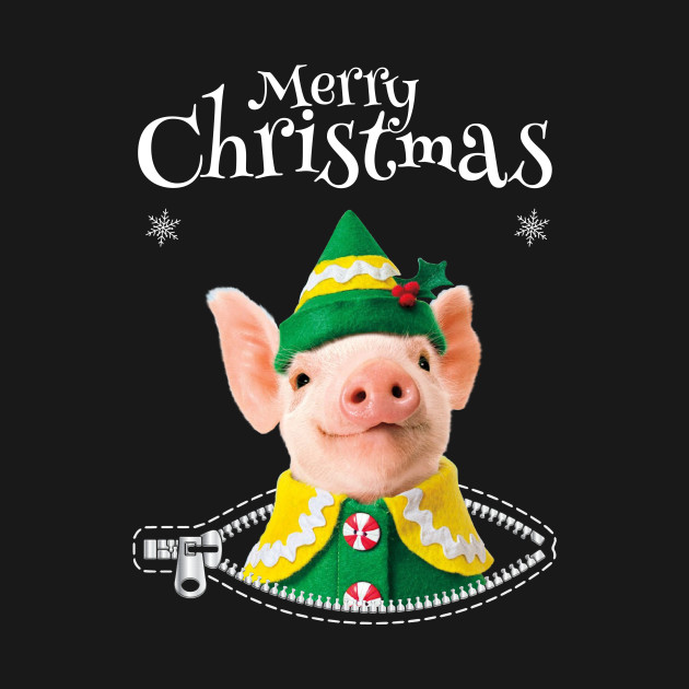 Merry Christmas My Pigs. - Pig - Hoodie | TeePublic
