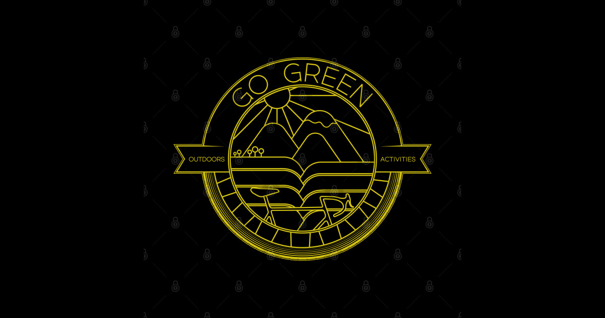Go Green - Bicycle - Sticker | TeePublic