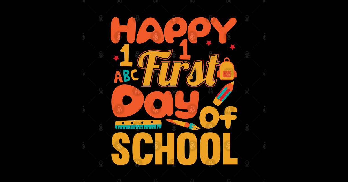 Happy First Day of School Welcome Back to School Cool Funny Lesson Wake ...
