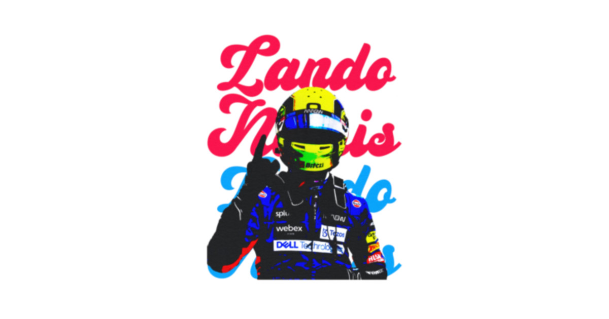 Lando Norris Neon - Lando Norris - T-Shirt | TeePublic