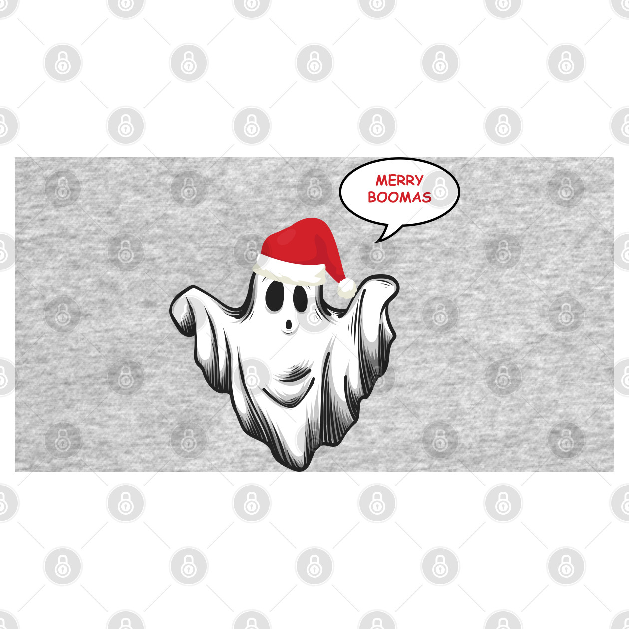 Merry Boomas Vector Design - Christmas Ghost - Christmas Ghost - T ...