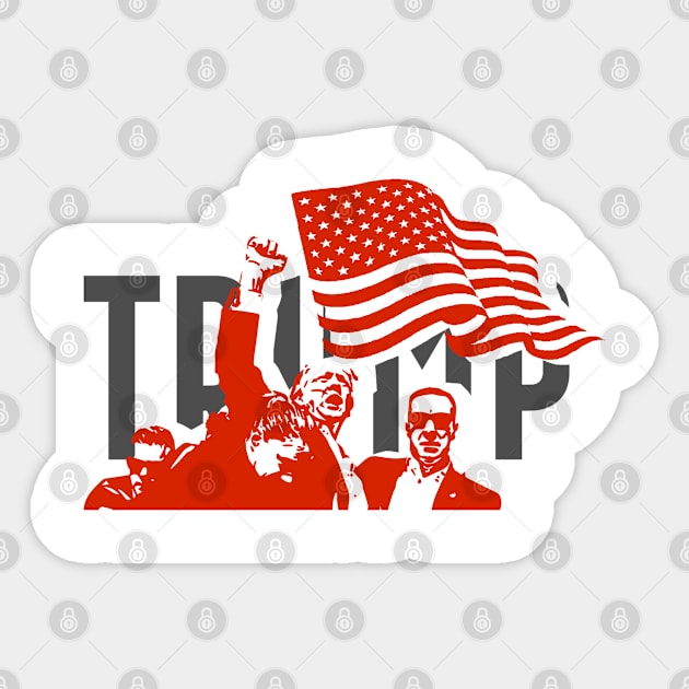 Trump Assassination Attempt - Trump 2024 - Sticker | TeePublic